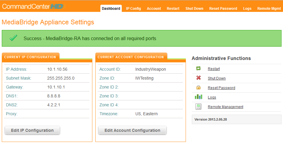 MediaBridge Chaining Overview – Industry Weapon